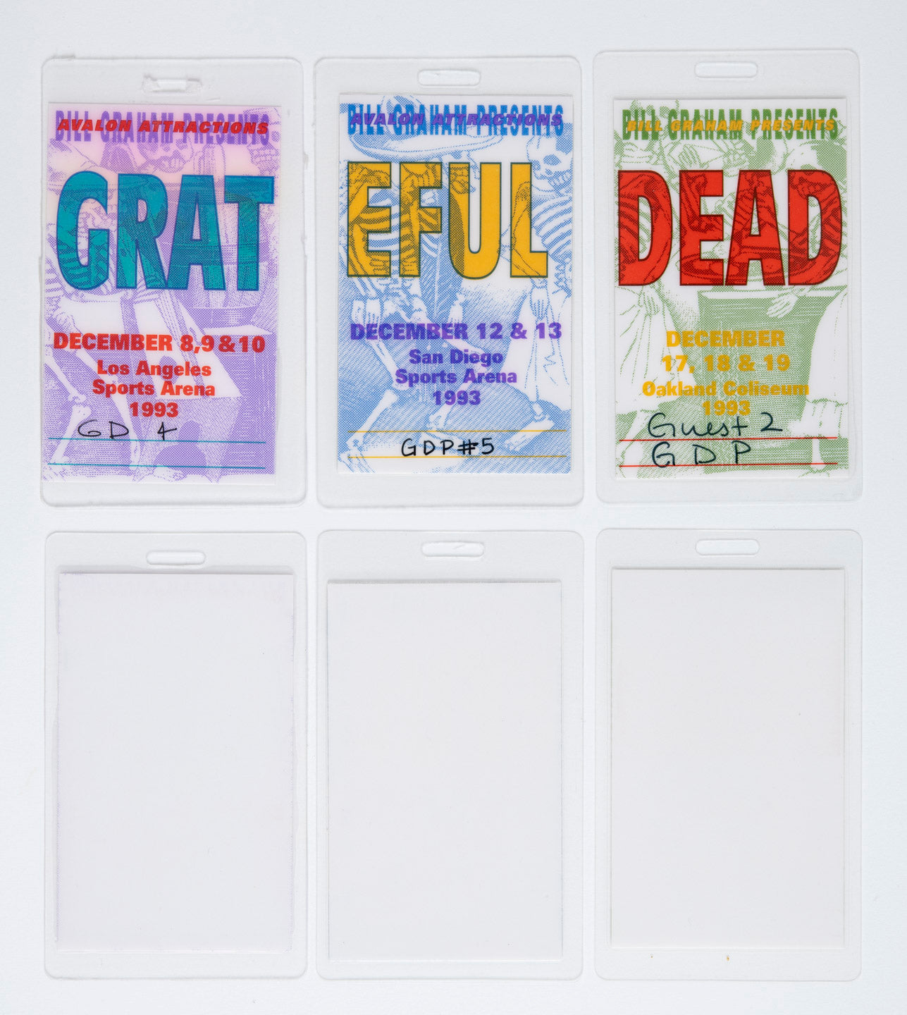 Robbie Taylor December 1993 Backstage Laminates – Rock Out Books